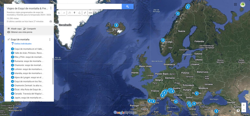 Esquí de montaña: nueva temporada ¡Nuevo mapa! - muntania